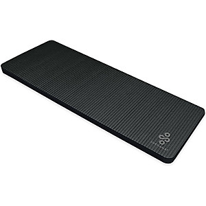 SukhaMat Yoga Knee Pad - 15mm (5/8") Thick - The best yoga knee pad for a pain free Fitness Exercise Workout. Cushions pressure points. Complements your full-size yoga mat. (Black)