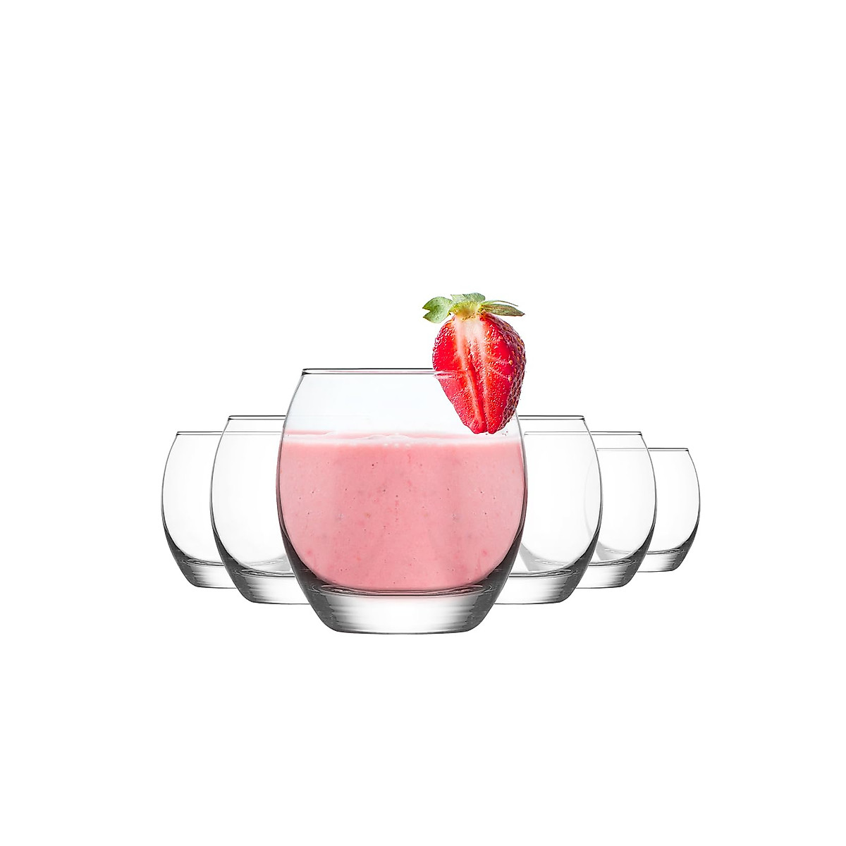 lav Highball Cocktail Glasses Set of 6 - Tall Drinking Glasses for Water, Cocktails, and Juice 17.25 oz - Modern Drinking Glasses for Home, Kitchen, Office - Clear Drinking Glasses