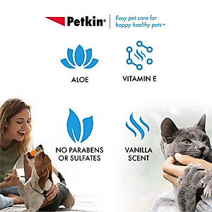 Petkin Mega PetWipes, 200 Wipes - Pet Wipes for Dogs and Cats - For Face, Paws, Ears, Body and Eye Area - Super Convenient Dog Cleaning Wipes, Ideal for Home or Travel - Easy to Use