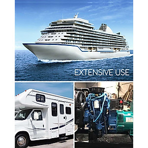 Generator Male Plug 50 Amp Twist Lock Plug Replace LL550P CS6365, Generator Power Cord Connector for Car RV Boat Camping Vehicle, 3 Pole 4 Wire Grounding, 12500W