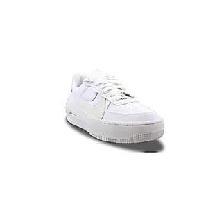Nike Womens Air Force One PLT.AF.ORM Sneakers (White/Summit White-White-White, 9)