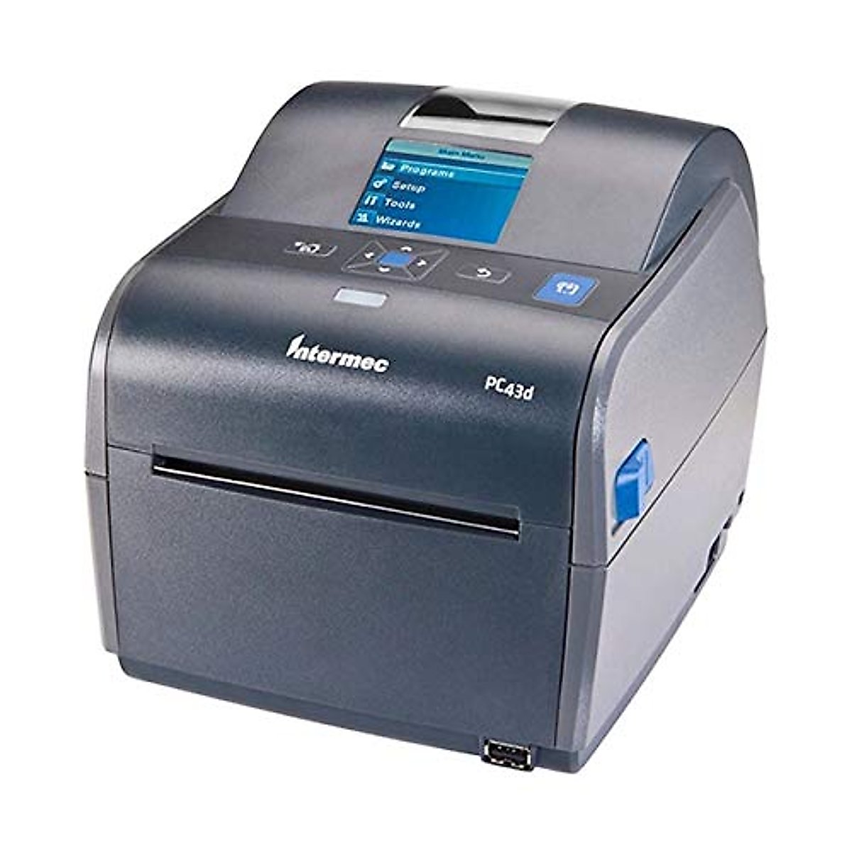 Honeywell PC43DA00100201 PC43d Direct Thermal Desktop Printer 203 dpi Display Adjustable Gap RTC Power Cord