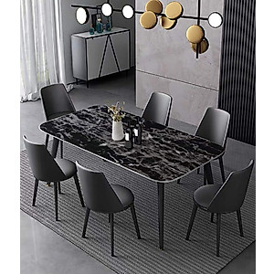 Yancorp Black Marble Contact Paper Black Peel and Stick Wallpaper Self Adhesive Countertop Removable Vinyl Wrap Bachsplash Shelf Liner (11.8" x 78.7")