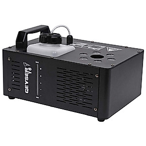 Chauvet DJ Geyser T6 Fog Machine Fogger, RGB Pyrotechnic Light FX+Remote+Fluid