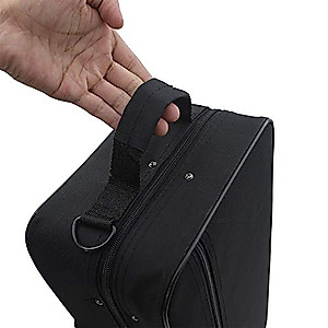 Trumpet Lightweight Case,Oxford Cloth Trumpet Box with Straps Black