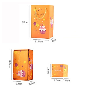 CASINIS Surprise Gift Box Pop Up Boxes Pop Out Explosion Gift Box Creativity Folding Bouncing Red Envelope Gift Box for Birthday Anniversary Valentine Proposal (Happy birthday)