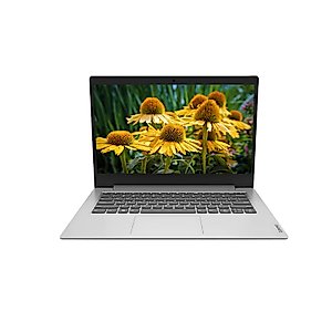 Lenovo IdeaPad 1, 14" Notebook, Full HD(1920 x 1080), AMD Athlon Silver 3050e Dual-core (2 Core) 1.40 GHz, 4 GB RAM, 128 GB SSD, Windows 11 Home, HDMI, Platinum Gray, EAT 64GB SD Card