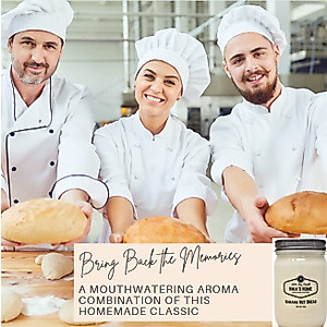 Nika's Home Banana Nut Bread Soy Candle 12oz Mason Jar Non-Toxic White Soy Handmade Long Burning 50-60 Hours Highly Scented All Natural, Clean Burning Candle Gift Décor