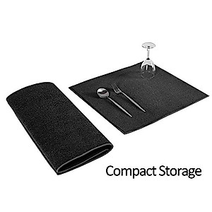 LUCKISS Microfiber Dish Drying Mat Reversible - 2 Pack Super Absorbent Drying Pad, Dish Drainer Mat For Kitchen Counter, 16 x 18 inch