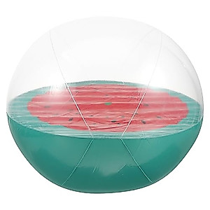 ibasenice 1Pc Watermelon Beach Ball Inflatable Toy Beach Toy Kids Swimming Pool Water Toy Fun Summer Pool Toy Kids Toys PVC Beach Ball Toy Inflatable Ball Water Play Ball Toy Outdoor Hawaii