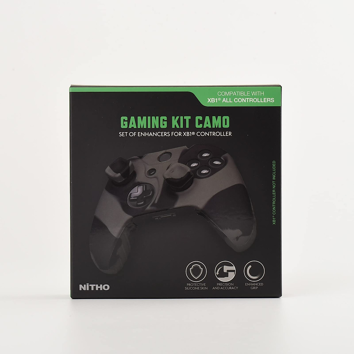 NITHO Gaming Kit Set of Enhancers For Xbox One Controllers, Camo (Xbox One)