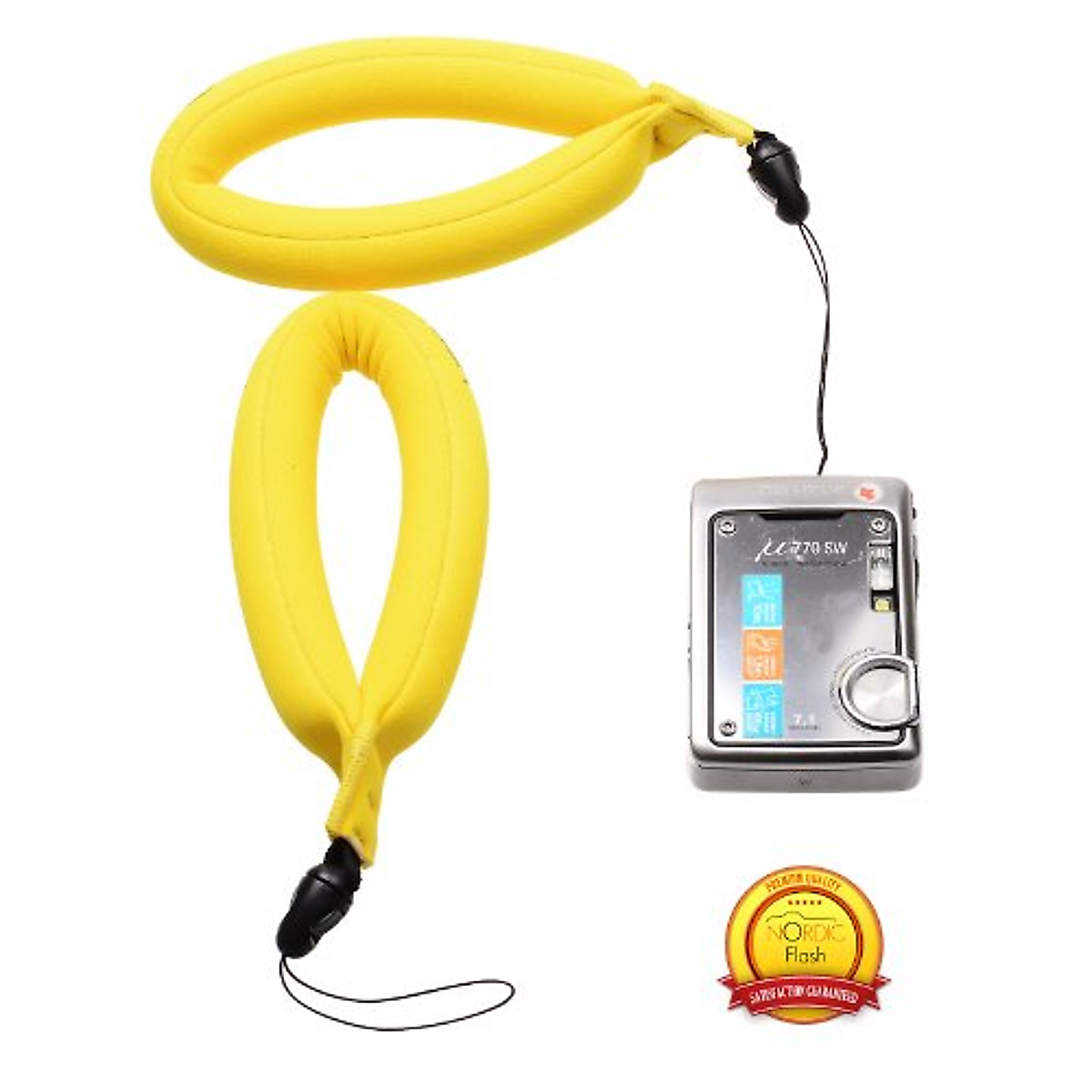 Nordic Flash Waterproof Camera Float - Pack of 2 - Bright Yellow