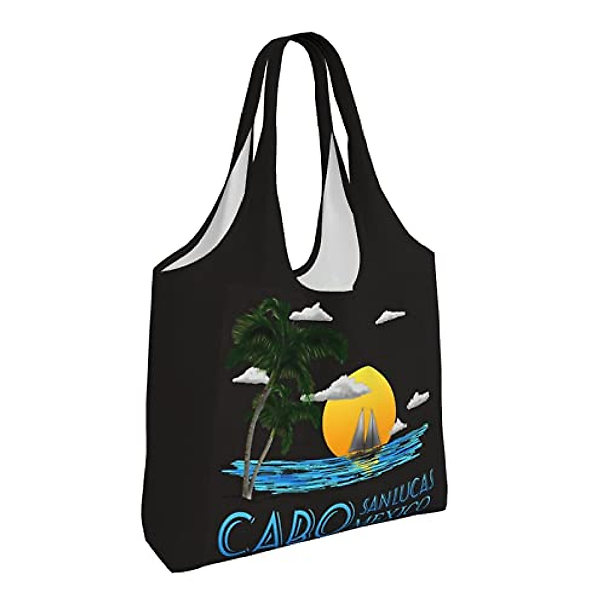 Cabo San Lucas Mexico Canvas Shoulder Tote Bags Reusable Handbags Shopping Bag For Daily Women Or Men