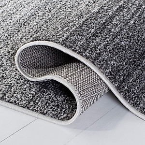 SAFAVIEH Adirondack Collection Area Rug - 5'1" x 7'6", Grey & Ivory, Modern Ombre Design, Non-Shedding & Easy Care, Ideal for High Traffic Areas in Living Room, Bedroom (ADR142F)