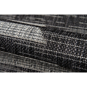 Novogratz by Momeni Villa Cavallo Indoor Outdoor Rug, 2' X 3', Charcoal