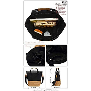 So'each Women's Handbag Excellent Nurse Tote Graphic Crossbody Shoulder Bag Black