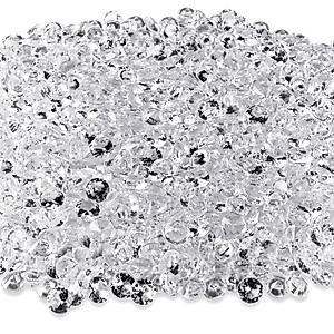 Diamond Table Confetti Party Toy Decorations for Weddings, Bridal Shower, Birthdays, Graduations, Home, and more. 800 COUNT, 4 Carat/8mm Jewels