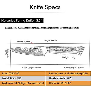Professinal Damascus steel VG10 Core Kithen Chef Knife Set (Gentleness Raindrop Patter 5 PC)