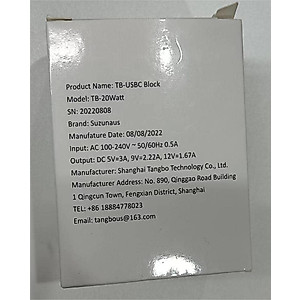 Suzunaus for iPhone Charging Block, 3-Pack 20W USB C Fast Charger Block for iPhone 14/14 Plus/14 Pro/14 Pro Max 13 12 11 SE XS XR X, PD USBC Charging Plug Cube Type C Wall Power Adapter Brick Box