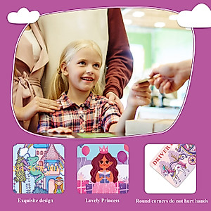 Fake Credit Cards for Kids, Princess Play Credit Cards Pretend Debit Credit Cards for Girls,Driver's License, Membership Play Cards, Fake Toy Cards 10pcs