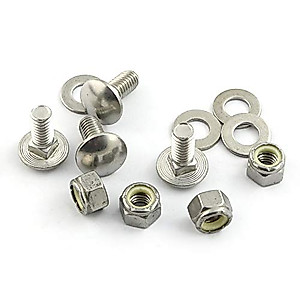 ZRM&E 4 Set 304 Stainless Steel Snowblower Skid Shoe Mounting Bolts Accessories Kit (5/16-18) 3/4" 784-5580