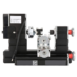 60W Mini Rotating Lathe,12000RPM Metal Rotating Lathe,Mini Lathe Machine Lathe Machine Tools,for Wood Metal Glass Plastic Machining