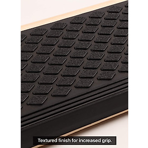 FINEHOUS Rubber Stair Treads Non-Slip Outdoor 48"x10" (4-Pack) – Anti-Slip Step Mat with Nosing