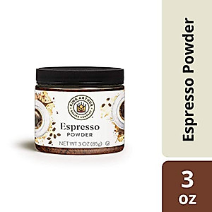 King Arthur, Espresso Powder, Certified Kosher, Reusable Plastic Jar, 3 Ounces
