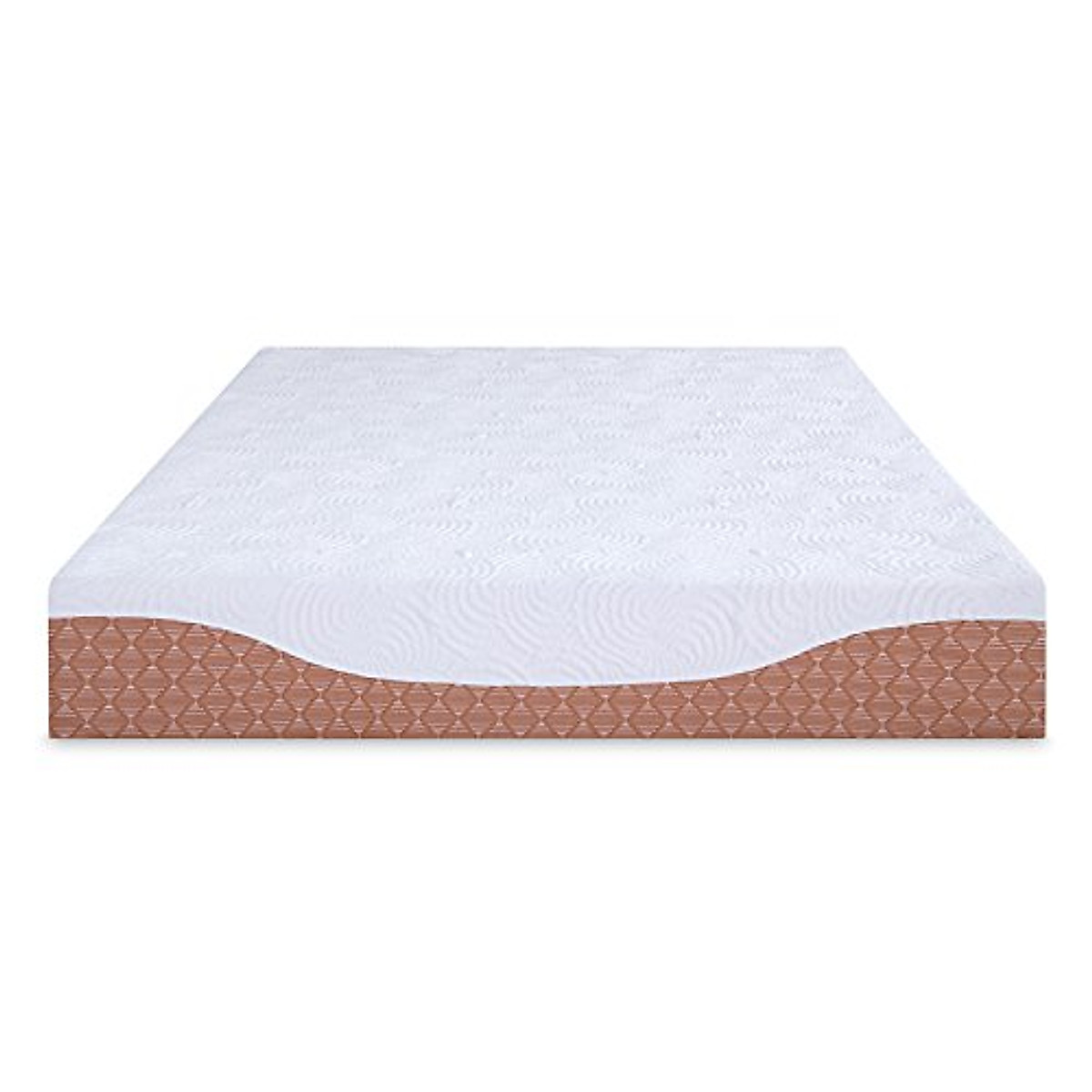 PrimaSleep 10 Inch Multi-Layered Memory Foam Mattress, Brown, Full Size