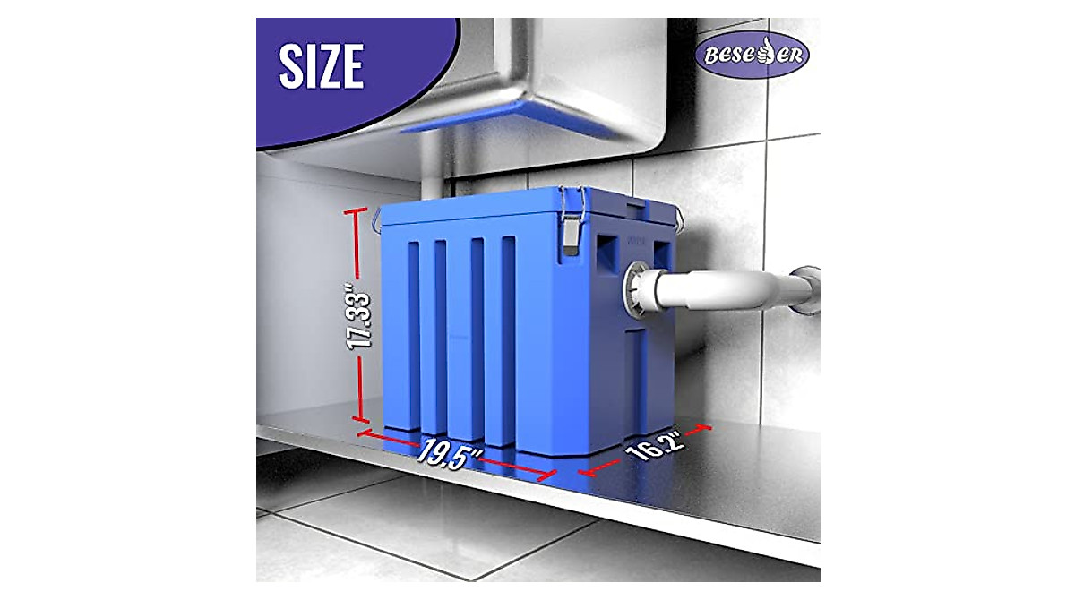 20 lb Plastic Grease Interceptor for Restaurants