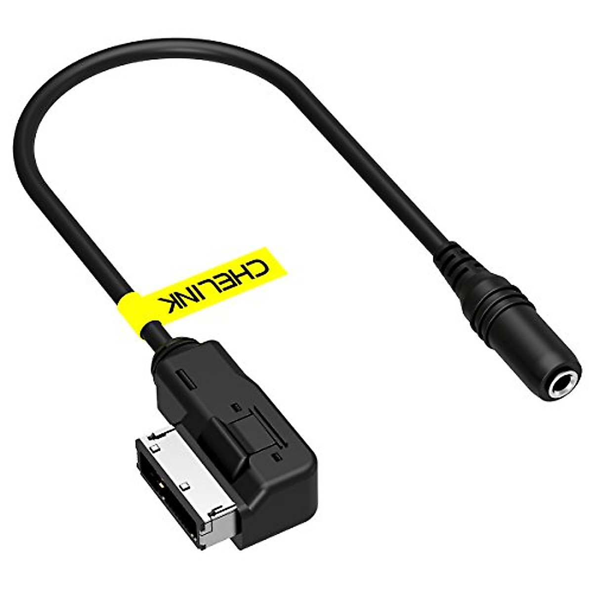 CHELINK AMI MMI Music Interface to 3.5mm Female Audio Cable for Audi, Stereo Jack Cord Adapter Cable Compatib for i-Phone Andriod MP3 Player, Fit for Bently Audi A3/A4/A5/A6/A8/Q5/Q7/R8/TT VW ect.