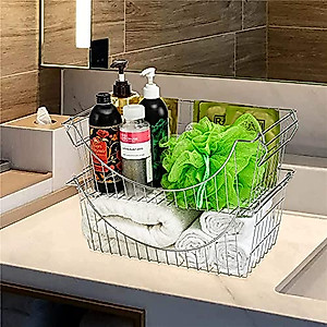 SANNO Over The Sink Dish Drainer Dish Drying Rack+Stackable Storage Baskets Cubby Bins for Kitchen