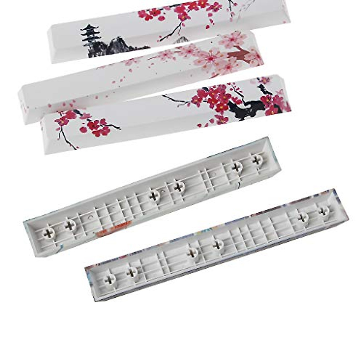 Spacebar Keycap, 5-Side Dye-subbed PBT Spacebar Keycap 6.25U Cherry Profile Keycap for DIY Mechanical Gaming Keyboard