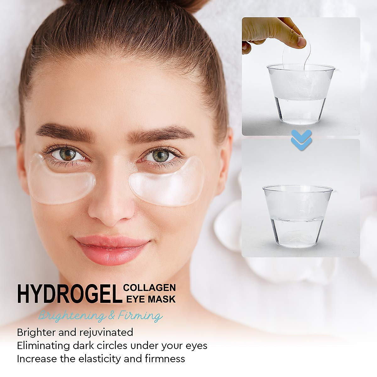 AZALLY Hydrogel Collagen Anti-Aging, Under Eye Patches, Under Eye Bags Treatment, Eye Mask for Puffy Eyes (60pcs)