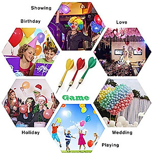 214 Pcs Balloon Pump Set- Electric Air Balloon Blower, Balloon Inflator 110V 600W Portable Dual Nozzles- Ballon Arch Garland Kit with Decorating Strip, Balloon Tying Tool, Balloon Glue, Flower Clip for Party Decoration