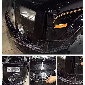 BESTERY Clear Vinyl Gloss Paint Protection Bulk Film Vinyl Wrap Coating Roll (12''X60'')