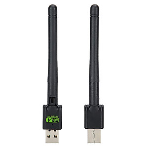 Heayzoki USB WiFi Adapter, 150Mbps Wireless Network Adapter with 2DBI Antenna, WiFi USB Computer Network Card USB Network Adapters for PC Laptop