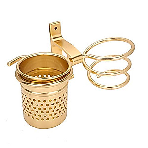 Wall Mount Hair Dryer Holder Rack Organizer, Bathroom Hair Dryer Holder Stand Wall Mounted Organizer Multipurpose Hanging Rack for Home (Matte-c8)