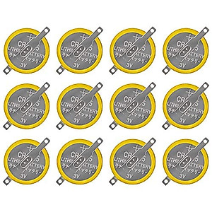 taessv 12 Pack CR2025 Battery, CR2025 3V Lithium Battery for Pokemon, Pokemon Crystal, Gameboy, Gameboy Color Game Battery Replacement