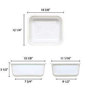 Thunder Group 14 1/2" x 12 1/2" x 5 1/2" bus box, white, comes in each