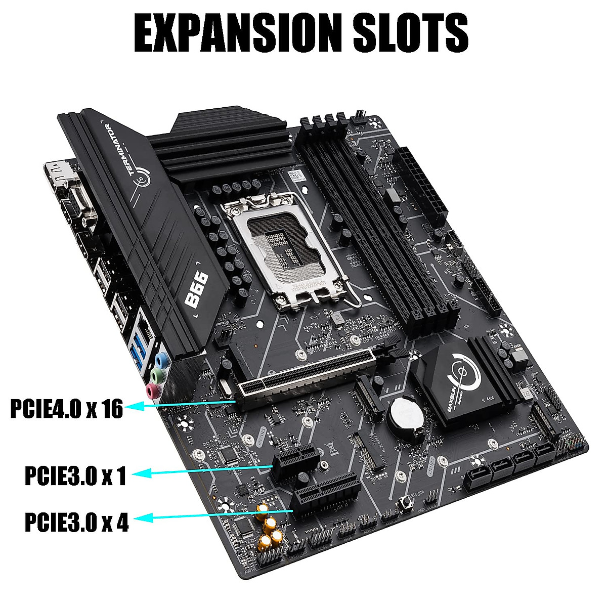 MAXSUN Terminator B660 LGA 1700(Intel 12th Gen) mATX Motherboard (PCIe 4.0, DDR4,3xM.2 Slots, 2.5Gb LAN, DP, 2 x HDMI, VGA, Rear USB 3.2 Gen 1, Front USB 3.2 Gen 2 Type-C)