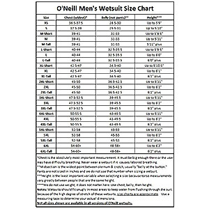 O'Neill Epic 4/3 mm Back Zip Full Wetsuit Black/Gunmetal/Black 2XL (6'0"-6'2", 210-230 lbs)