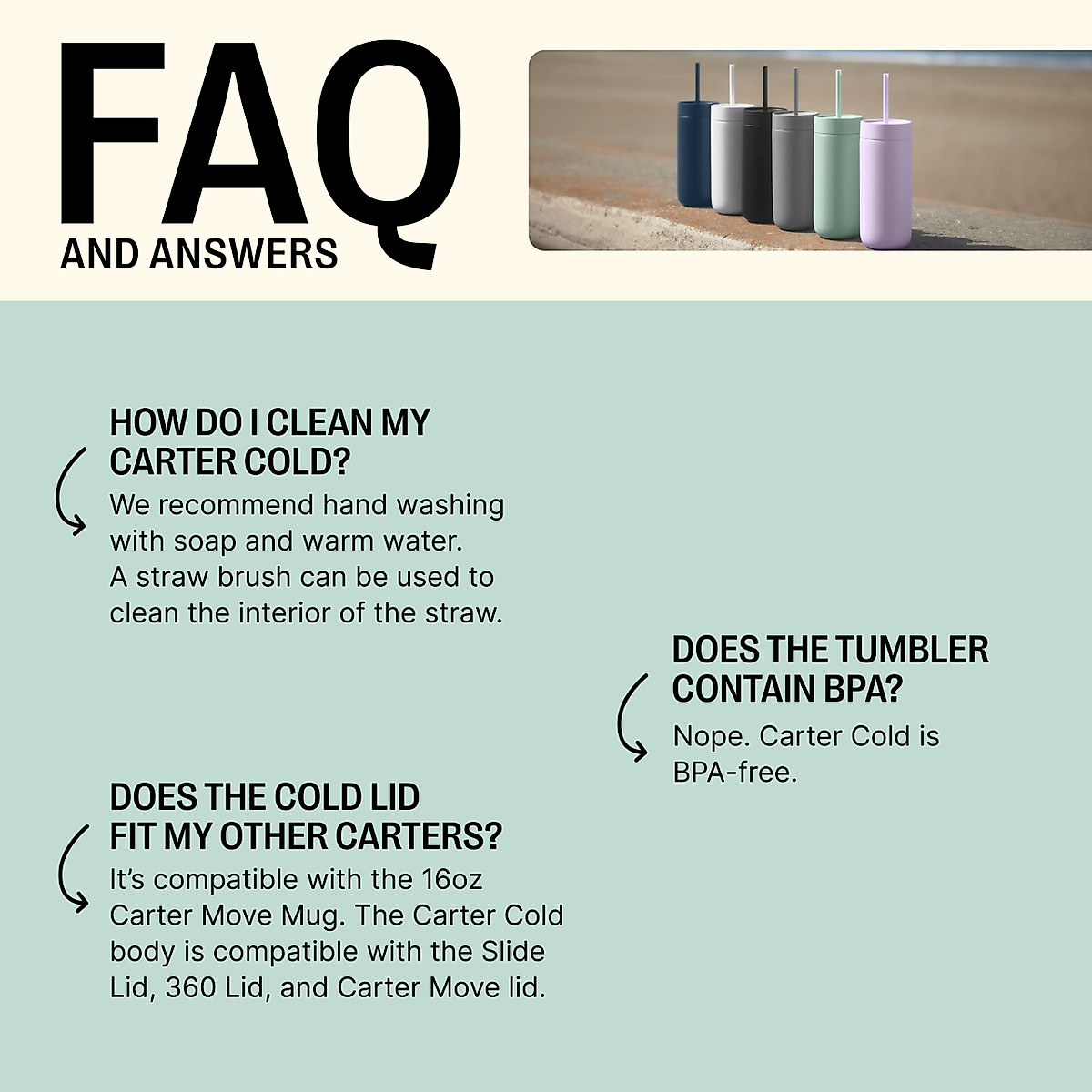 Fellow 16 oz Carter Cold Travel Mug for Water, Iced Tea, Coffee, Smoothies, Iced Coffee & more - Stainless Steel Vacuum-Insulated Iced Coffee tumbler with Spill Resistant lid and straw - Matte Grey