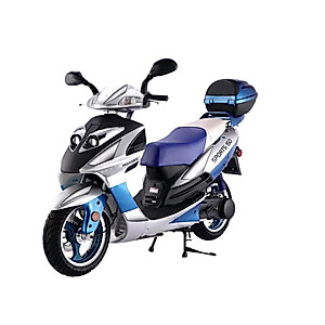 SmartDealsNow Powersports TAO TAO Adult Street Scooter 150cc Lancer Eagle 150 Gas Powered Moped, Black