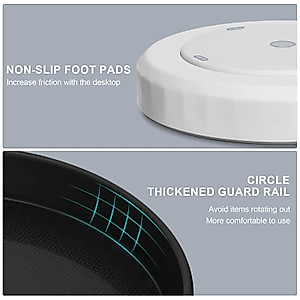 2 Pack 11.8 Inch Lazy Susan Organizer, Lazy Susan Turntable for Cabinet, Refrigerator, Table, Kitchen, Suitable for Storage of Spices and Condiments