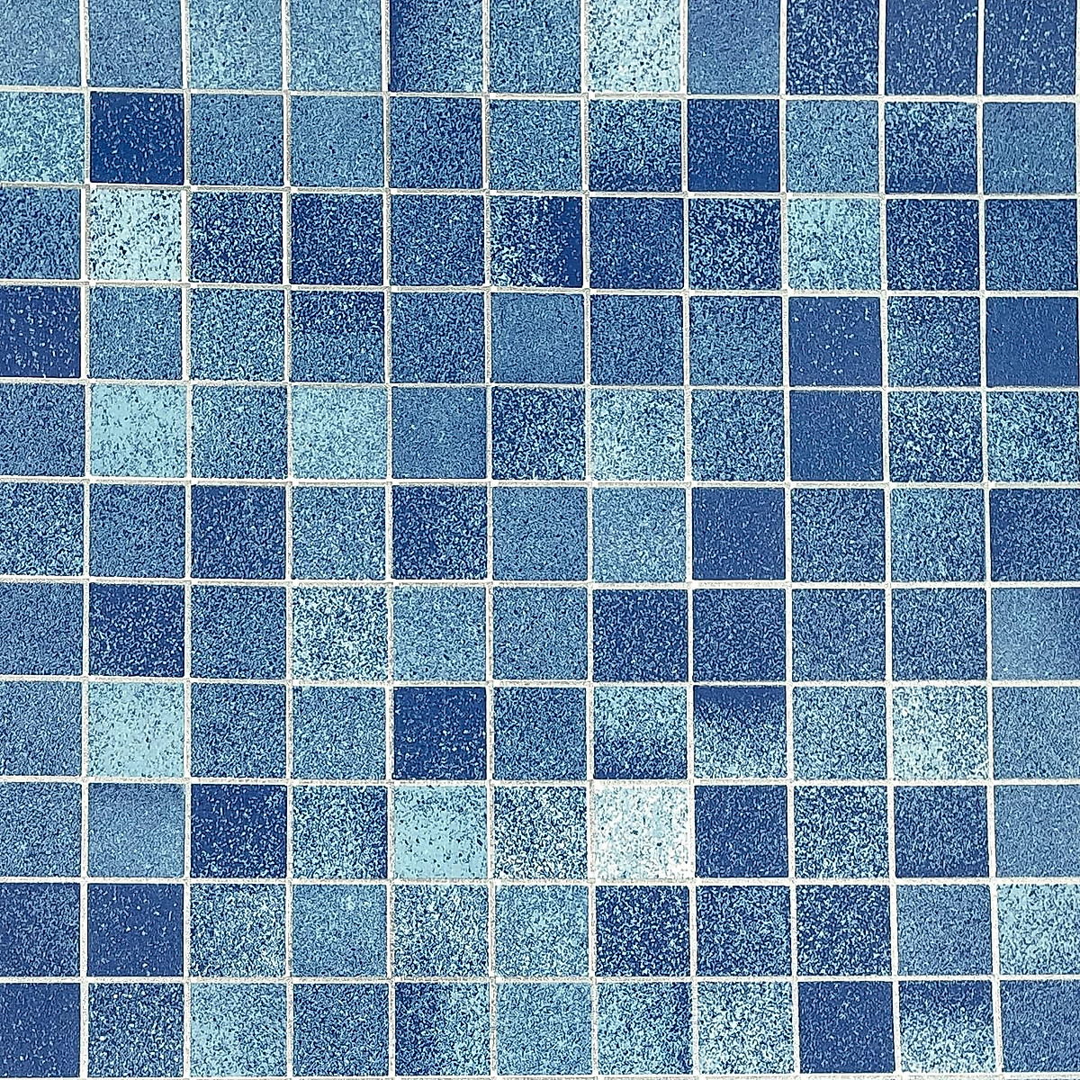 Yifely Blue Mosaic Furniture Paper Removable Shelf Liner Night Stand Sticker 17.7 Inch by 9.8 Feet