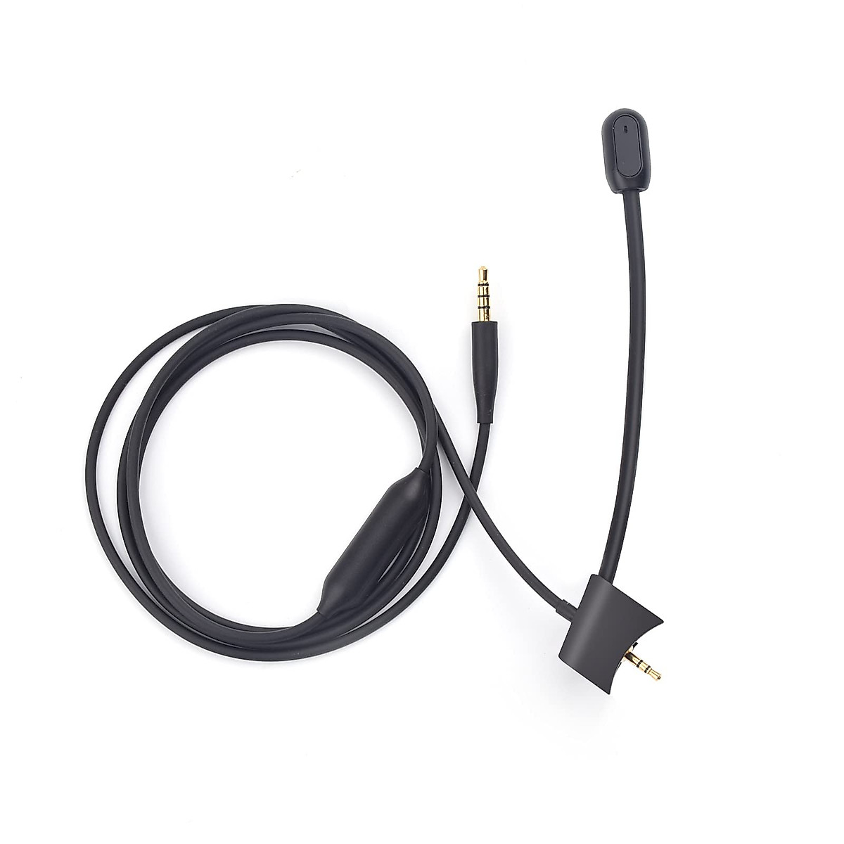 Gneinour QC35 Boom Microphone Compatible with Bose QuietComfort 35 II (QC35 II) & QuietComfort 35 (QC35) Headphones, Boom Microphone Cable with Mute Switch for PS4, PS5, Xbox One, PC, 4ft