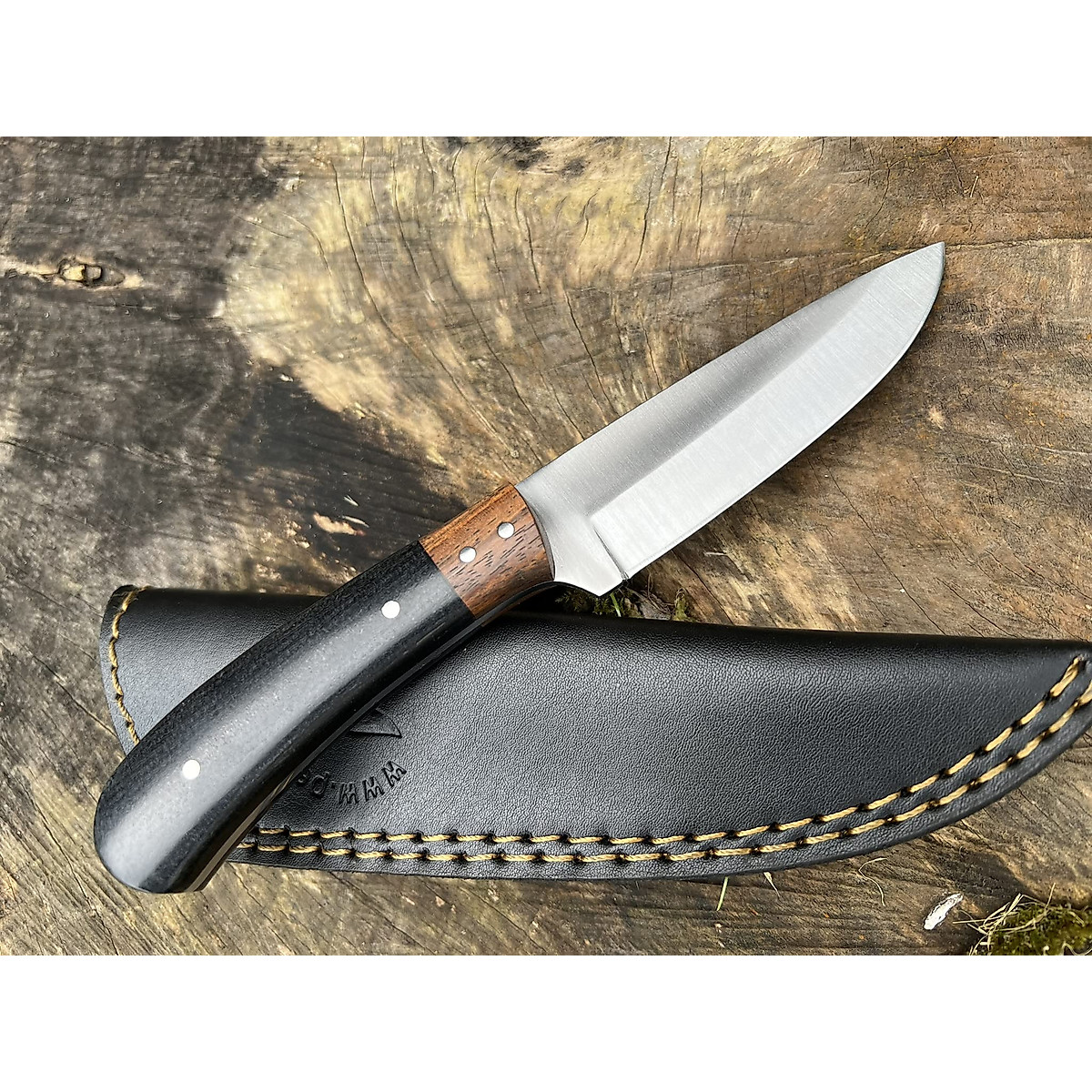 Perkin Knives Handmade Hunting Knife Fixed Blade Hunting Knife Bushcraft Knife Full Tang PS100