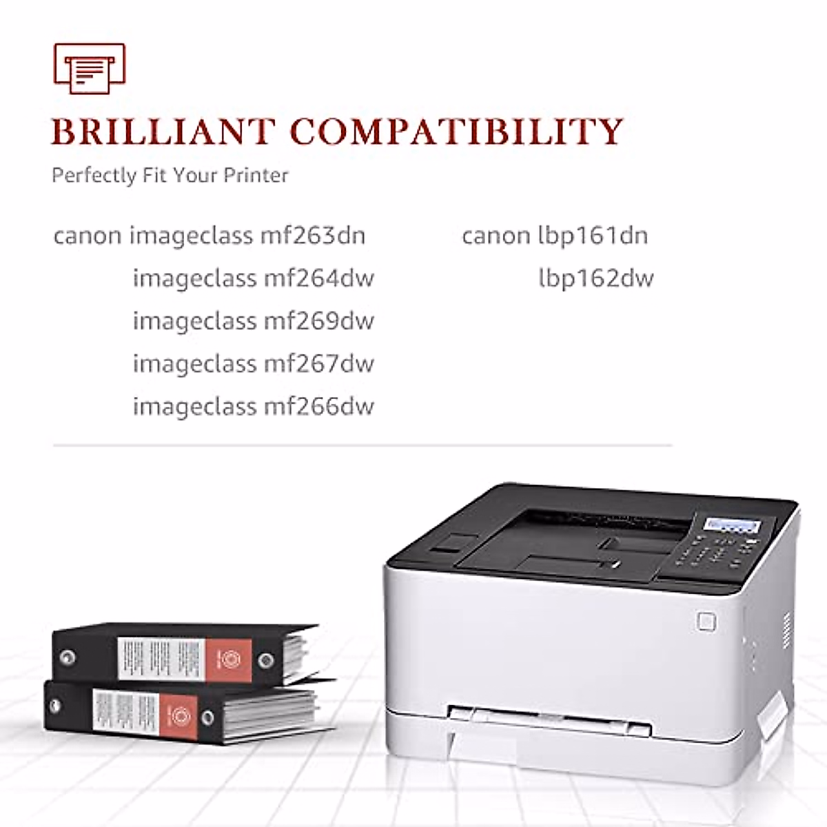 Toner Kingdom Compatible Toner Cartridge Replacement for Canon 051H 051 High Capacity for Canon ImageCLASS MF267dw LBP162dw MF264dw MF267dw Printer (Black, 2-Pack)