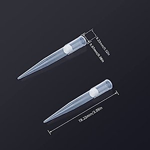 FOUR E'S SCIENTIFIC 960pcs Universal Filter Pipette Tips 1mL 1000uL Filtering Pipettor Tips Racked Non-pyrogenic DNAse/RNAse Free Autoclavable 10 Racks 96 Tips/Rack (960 Tips)